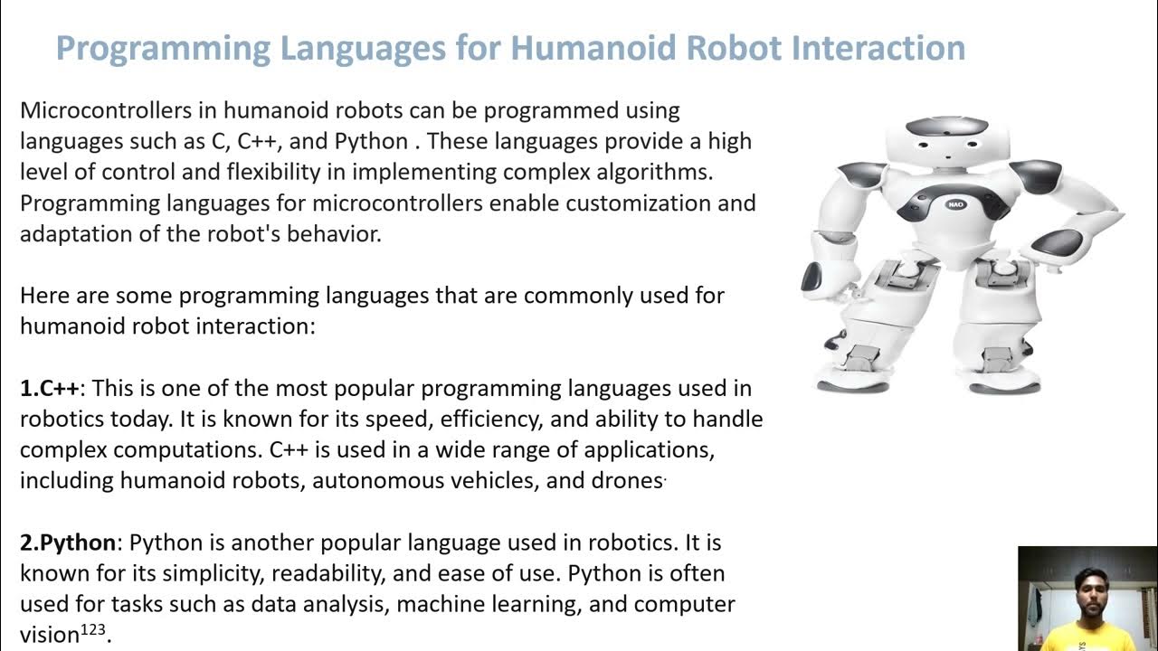 Humanoid Robot Interaction Using Microcontrollers - YouTube