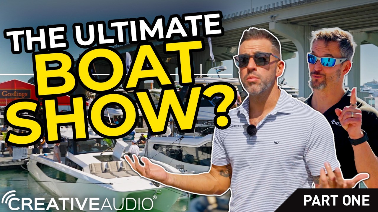 Finding the PERFECT Boat Sound System! | Walking the Dock at the Miami ...