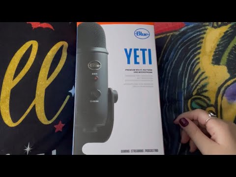 ASMR: Unboxing The Blue Yeti Microphone. #asmr #unboxing #blueyeti ...