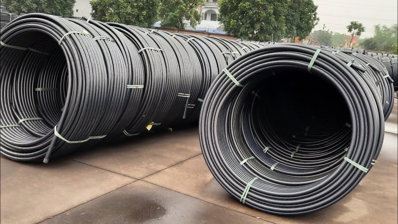 Quy trình sản xuất ống HDPE DN50 PN10 PE100 - YouTube