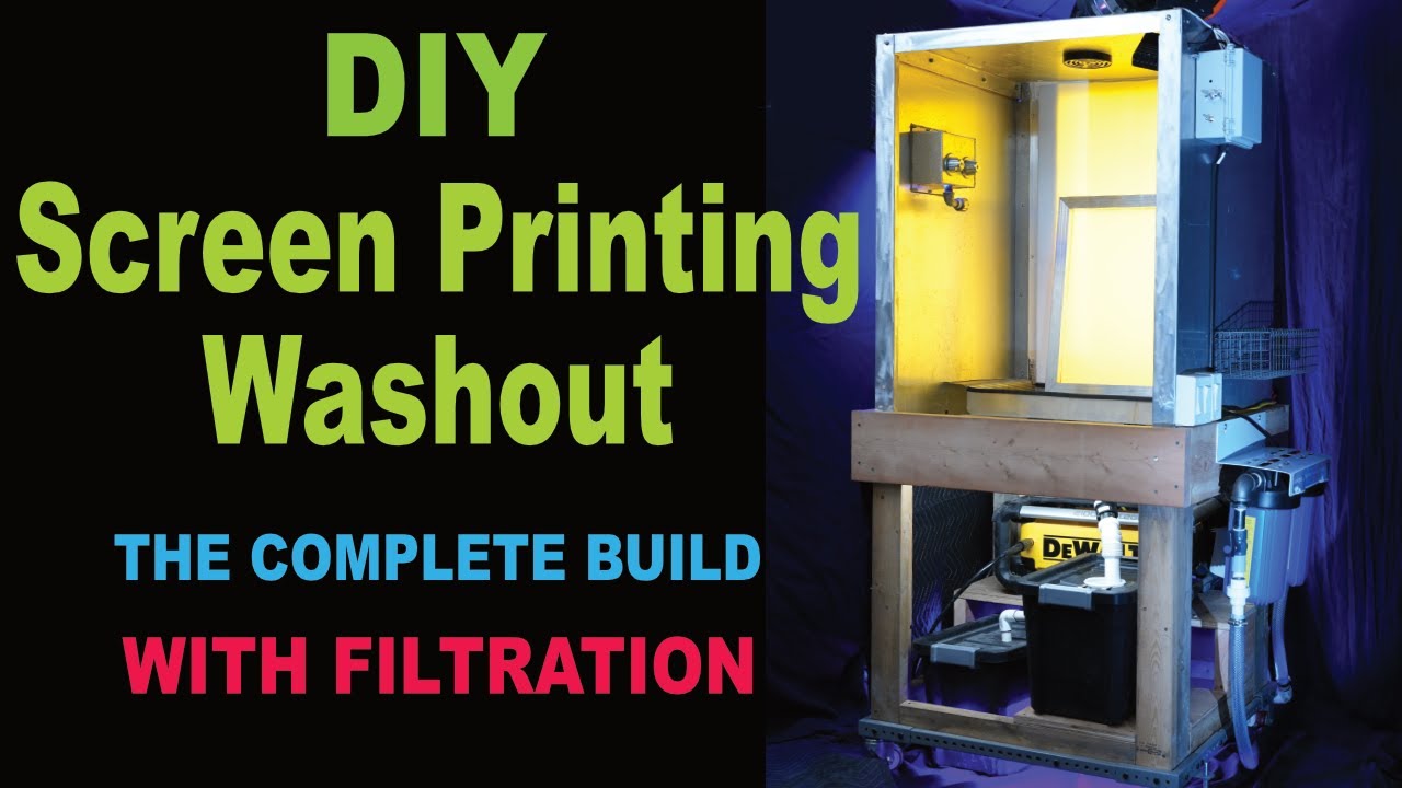 Screen Printing DIY Washout Build with Filtration System. - YouTube