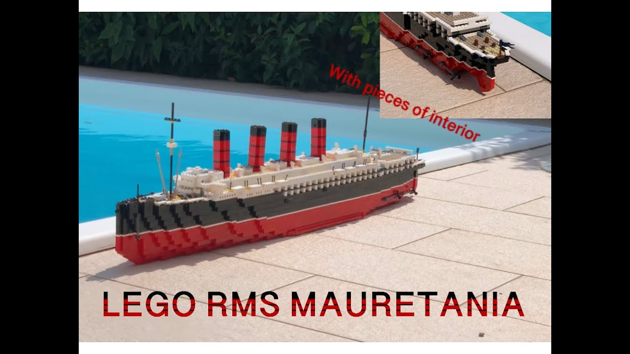 Lego RMS Mauretania (over 1 meter long!) - YouTube