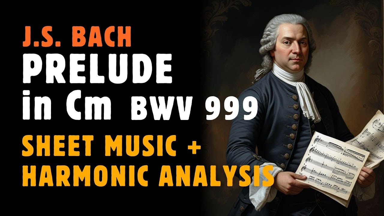 J.S. Bach – Prelude in C minor BWV 999 | Harmonic Analysis + Sheet ...
