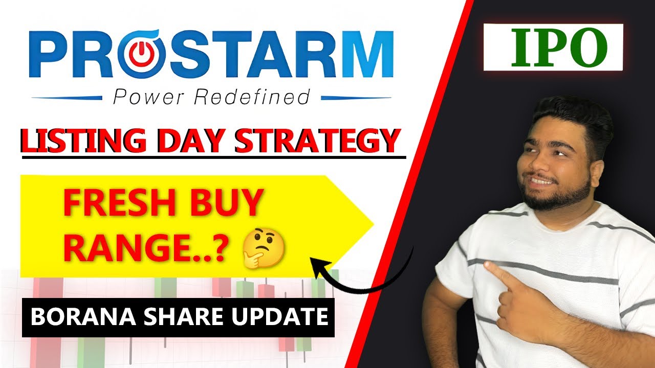 LISTING DAY STRATEGY | prostarm info systems ipo | a market guy - YouTube