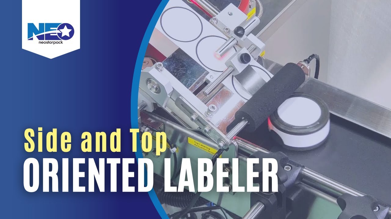 Side & Top Labeling Machine with Orientation Function for Plastic Caps ...