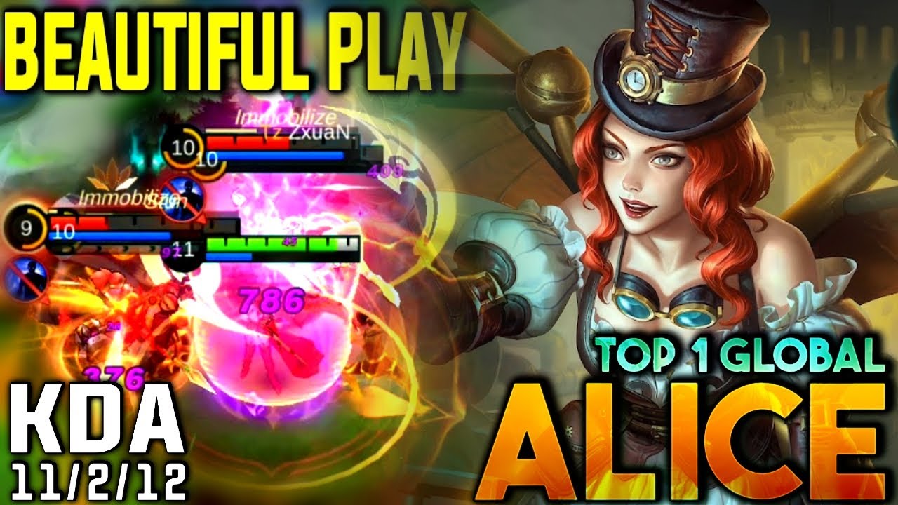 Beautiful Play Alice Mid Lane | Top 1 Global Alice By ScycY. - Mobile ...