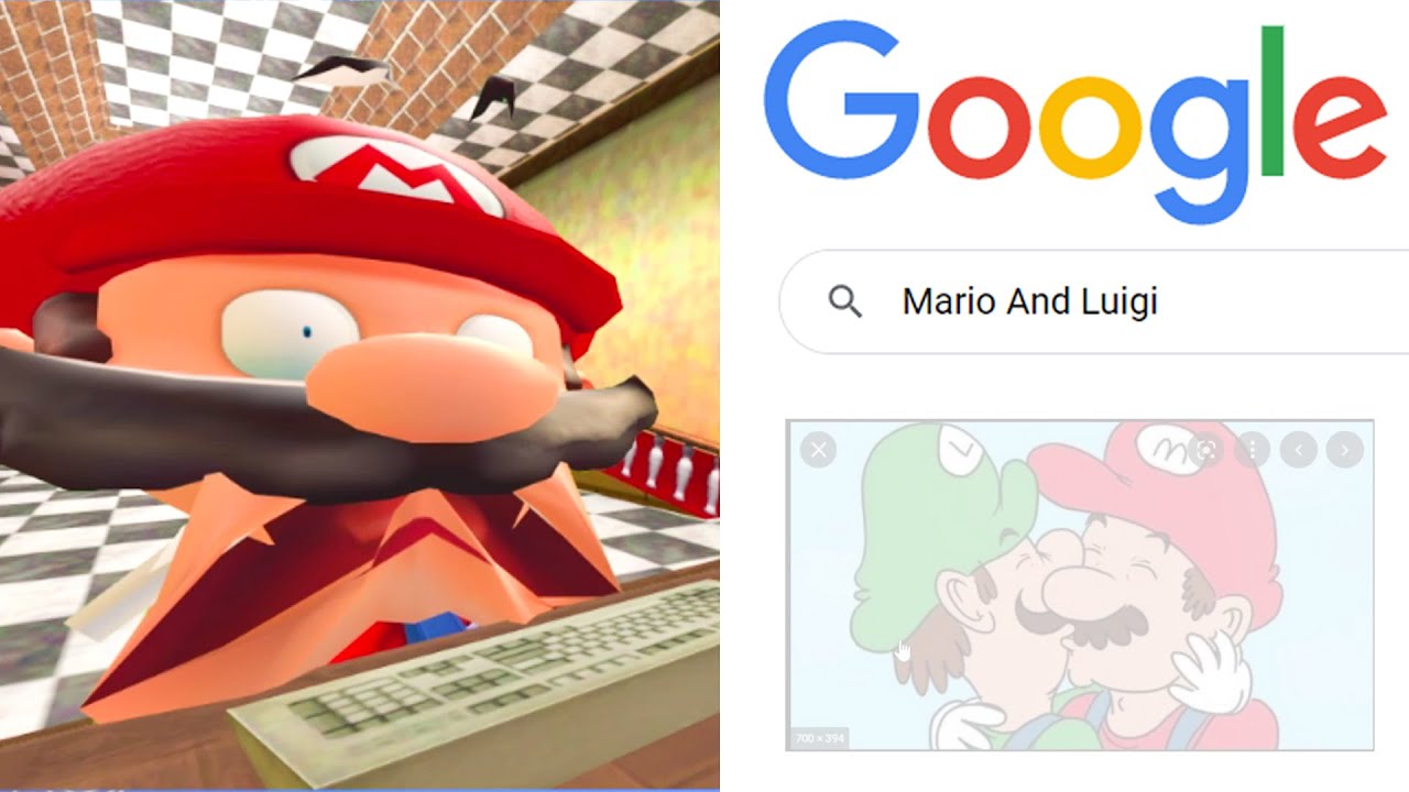 Mario Googles Himself - YouTube