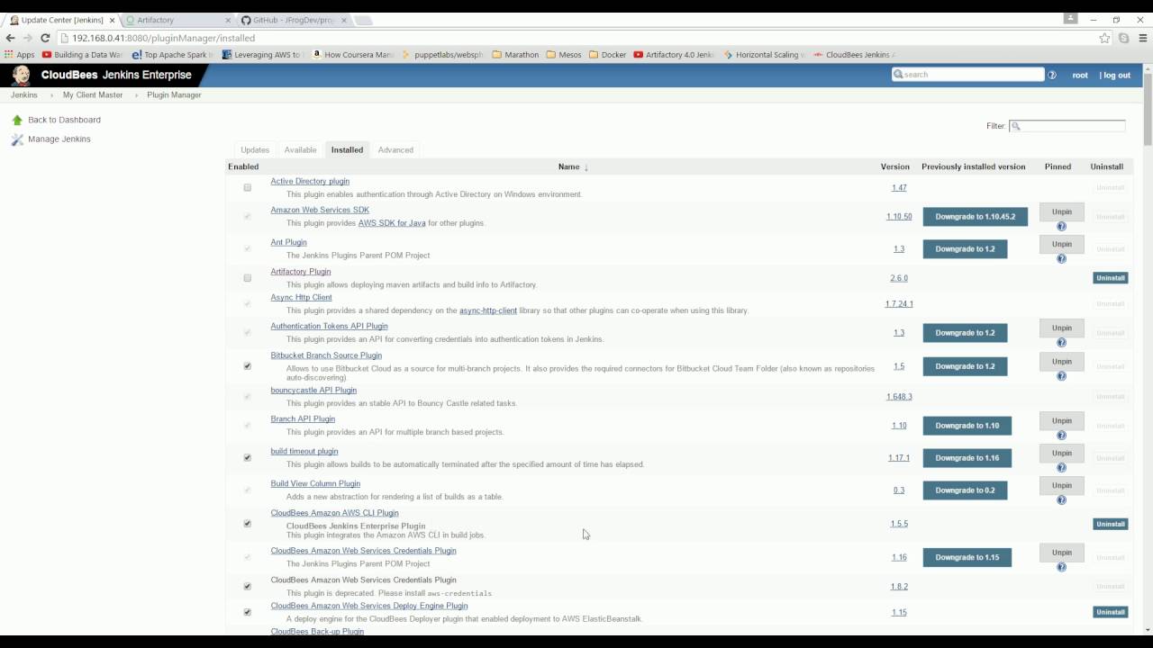 Configuration of Plugins on Cloudbees Jenkins Enterprise Server - YouTube