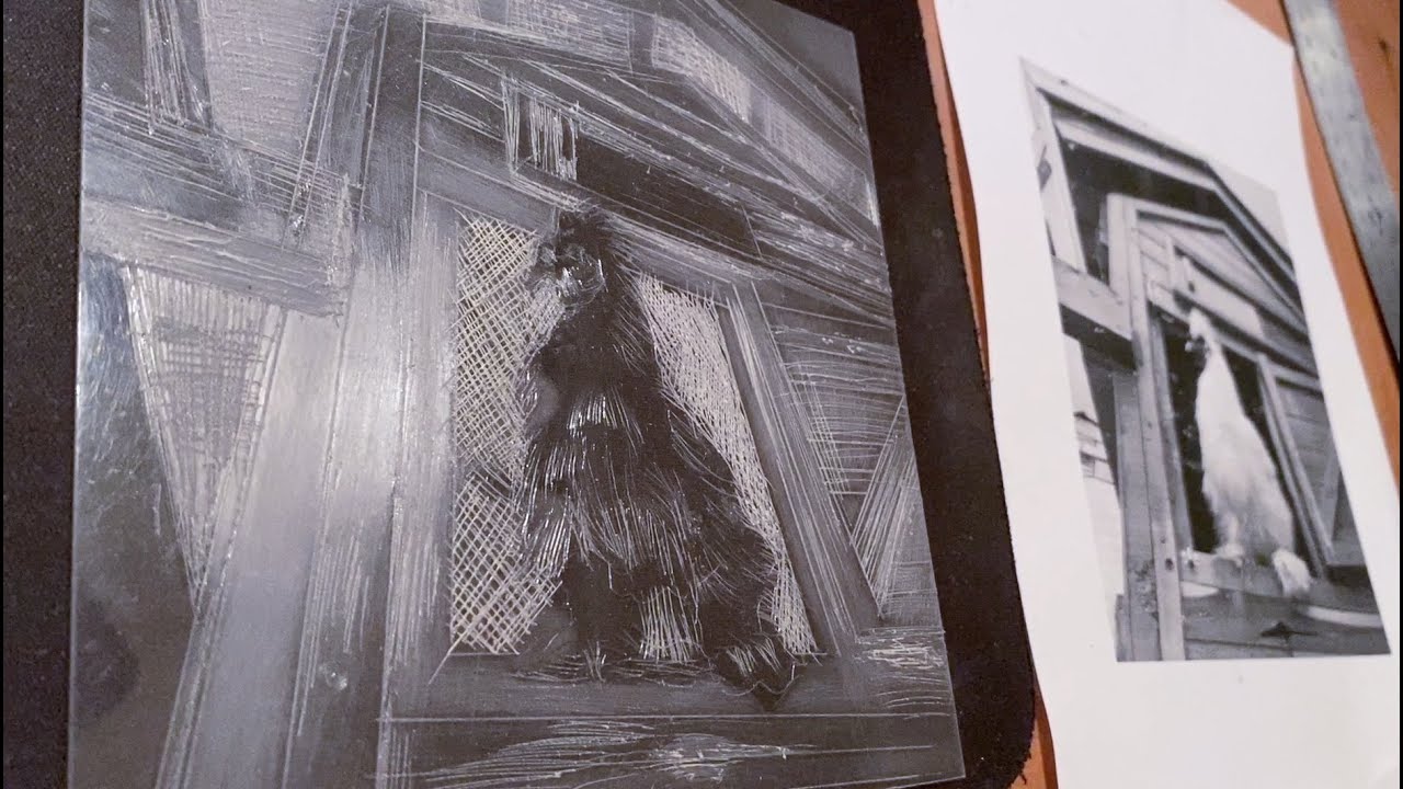 Making a Drypoint Intaglio Plate - YouTube