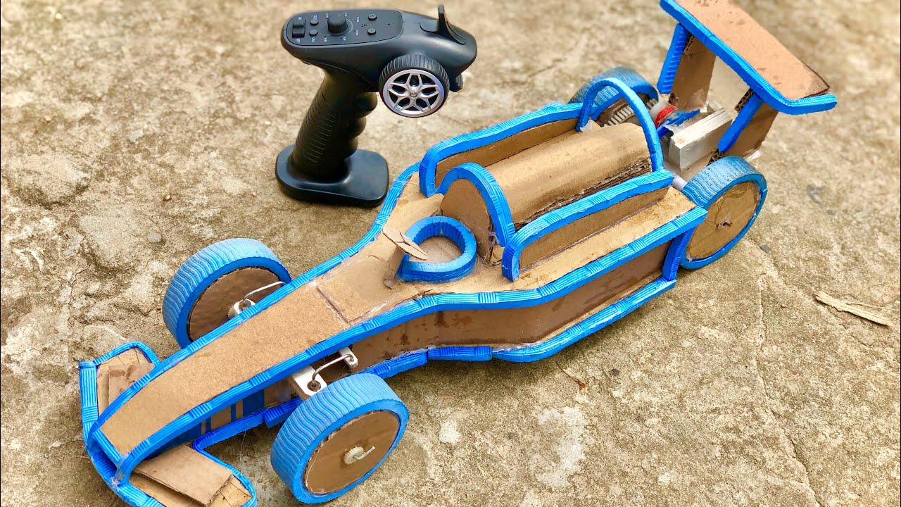 How to make RC Amazing F1 Racing car cardboard DIY, make hacks. - YouTube