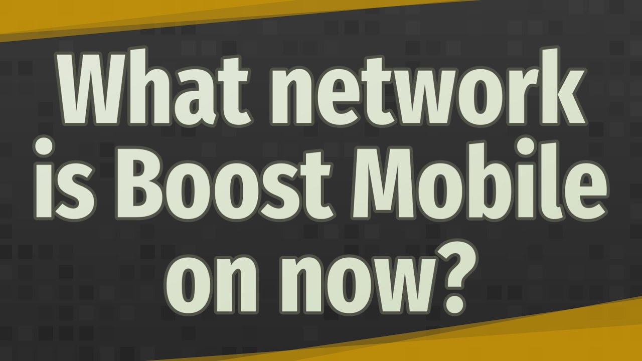 What network is Boost Mobile on now? - YouTube