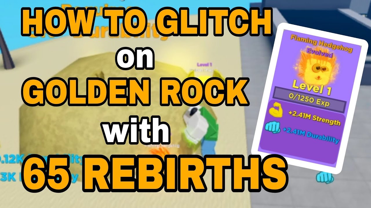 65 rebirths on 5k Rock | How to glitch All Kinds of Pets and Aura ...