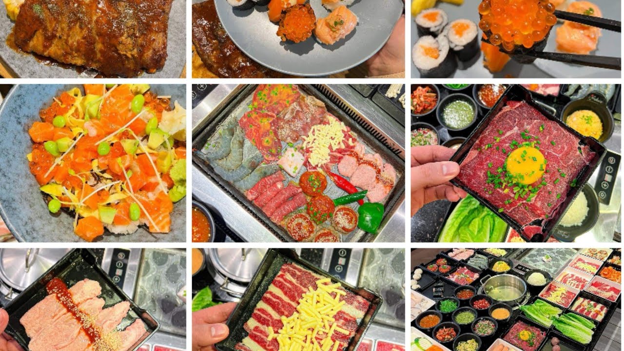 Famous buffet restaurant in Phnom Penh [Sakura Buffet Bbq & Soup] - YouTube