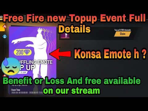 Free Fire New Shuffling Emote Topup Event Full details || How to Get ...