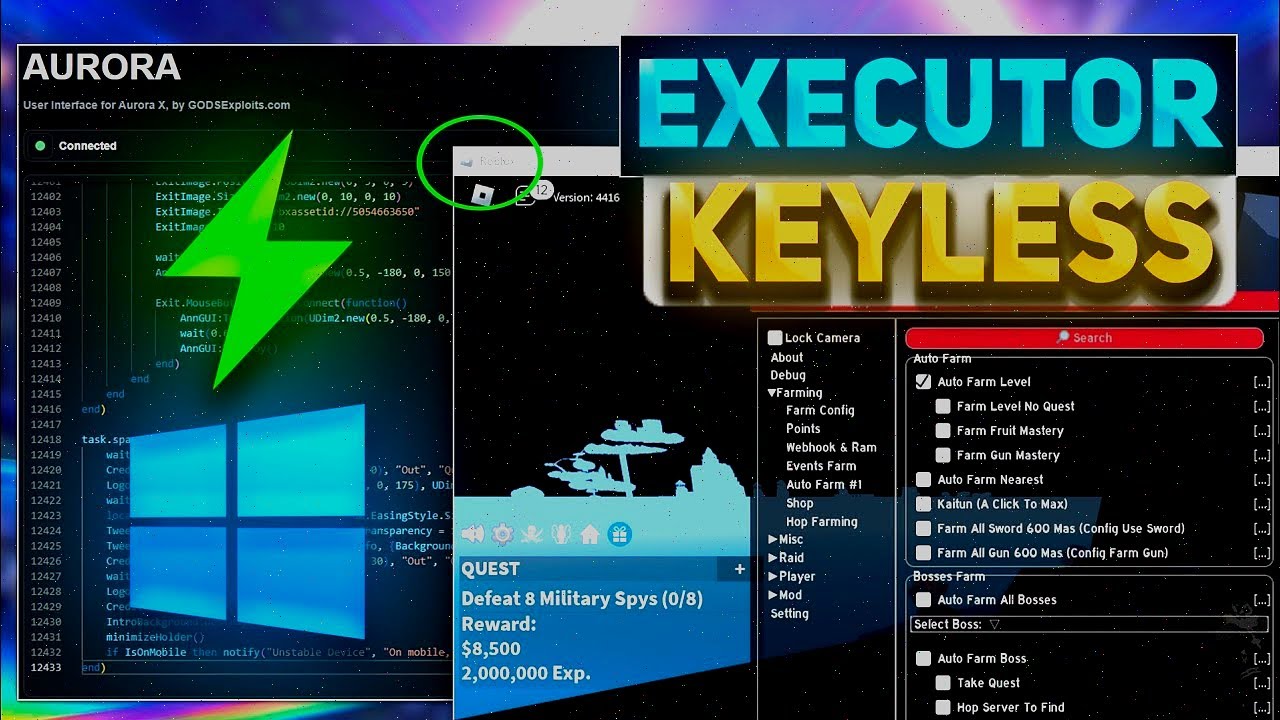 Exploit 馃敟 Roblox Executor New Pc Script Executor Aurora X Bypass