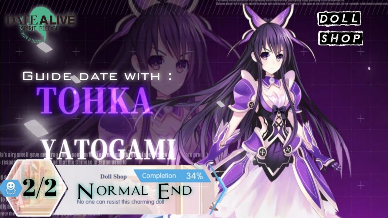 Date a Live - Spirit Pledge | Date with Tohka : Doll Shop | Normal End ...