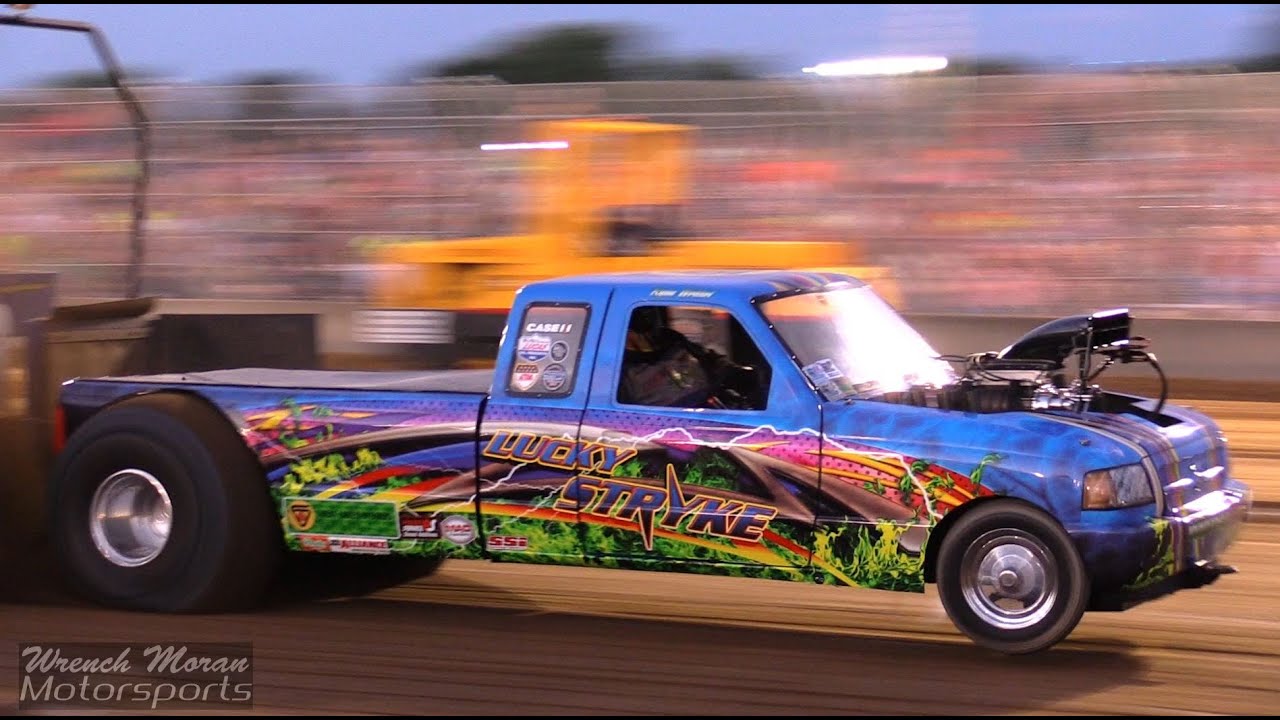 Supercharged V8 2wd Pulling Truck Lucky Stryke - YouTube