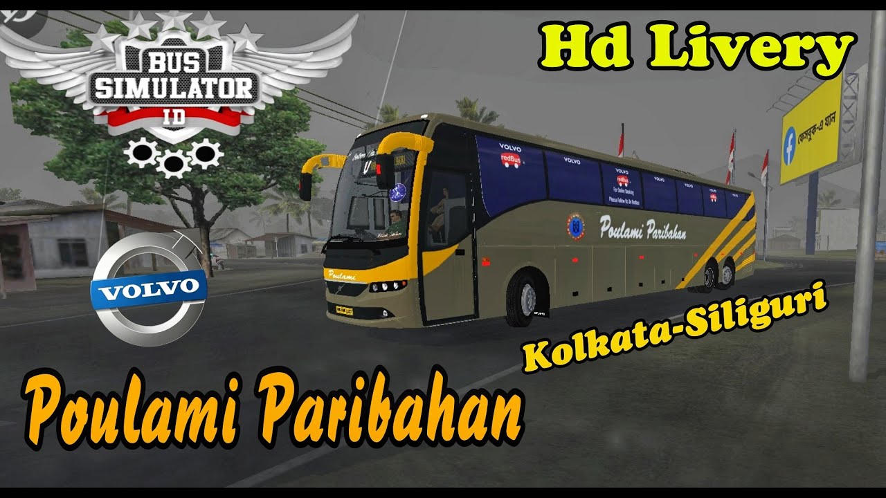 🔴Poulami Paribahan Volvo B11R/Bus Simulator Indonesia/Bussid Hd Livery ...