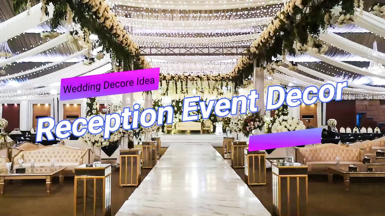 White Theme Reception Decoration Idea 2021 - YouTube