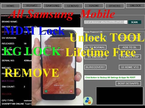 All Samsung kg lock remove Free Tool Latest Versions 2022 samsung MDM ...