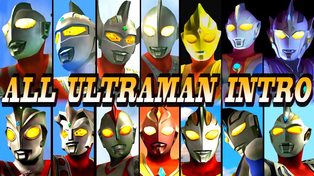 Ultraman FE3 - All Ultraman Intro ( include Glitter Tiga ver. ) 1080p ...