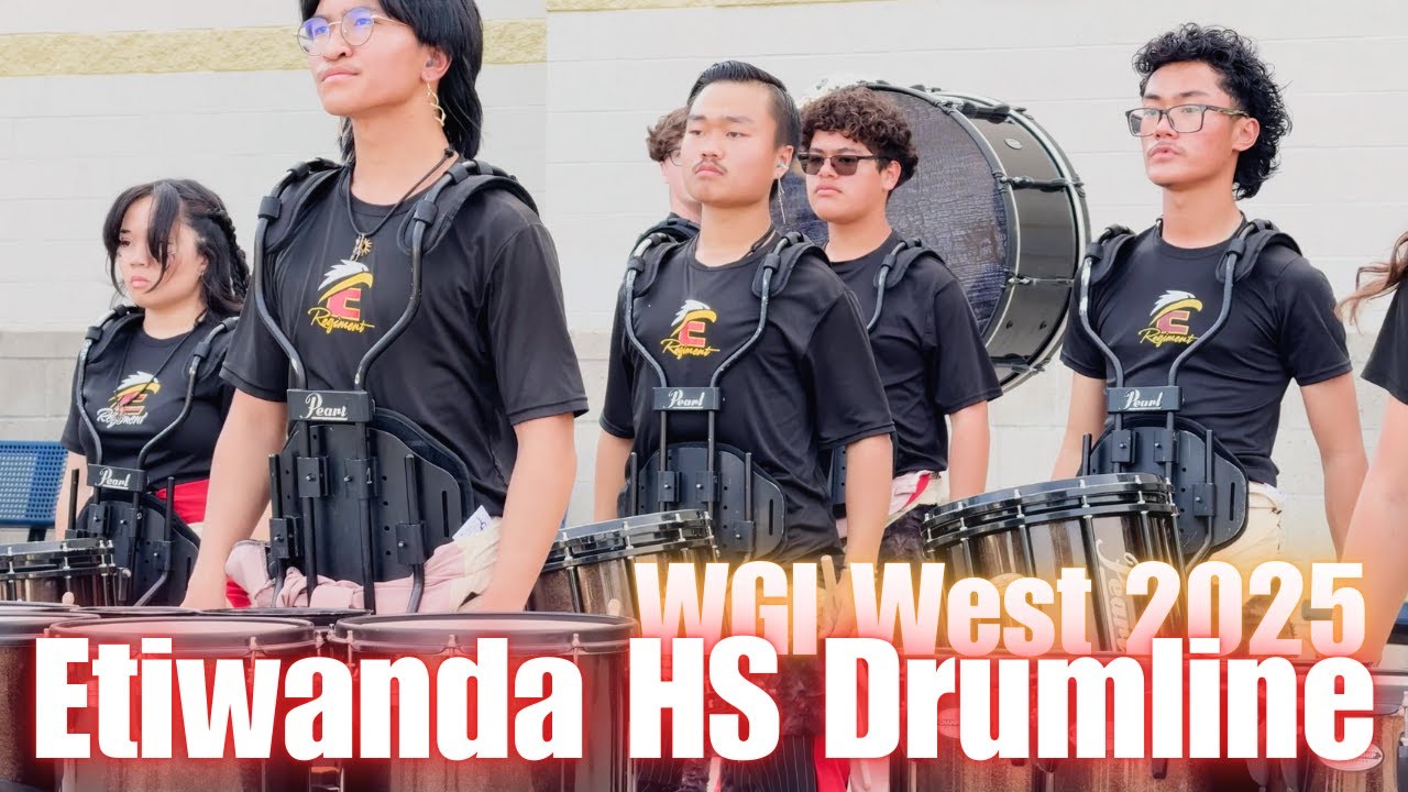 Etiwanda HS Drumline 2025 - In the Lot @ WGI West - YouTube