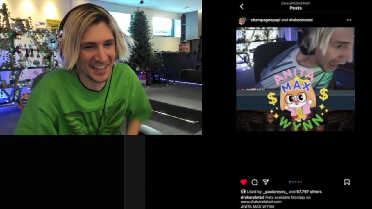 xQc reacts to Drake posting him on Instagram - YouTube