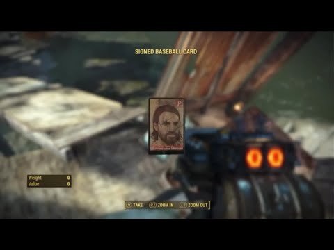 Signed Baseball Card, Glove, and Baseball Locations | Fallout 4 - YouTube