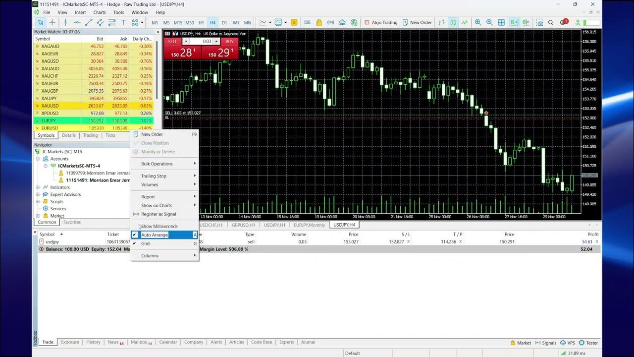 How to Close All Positions MT5 - YouTube
