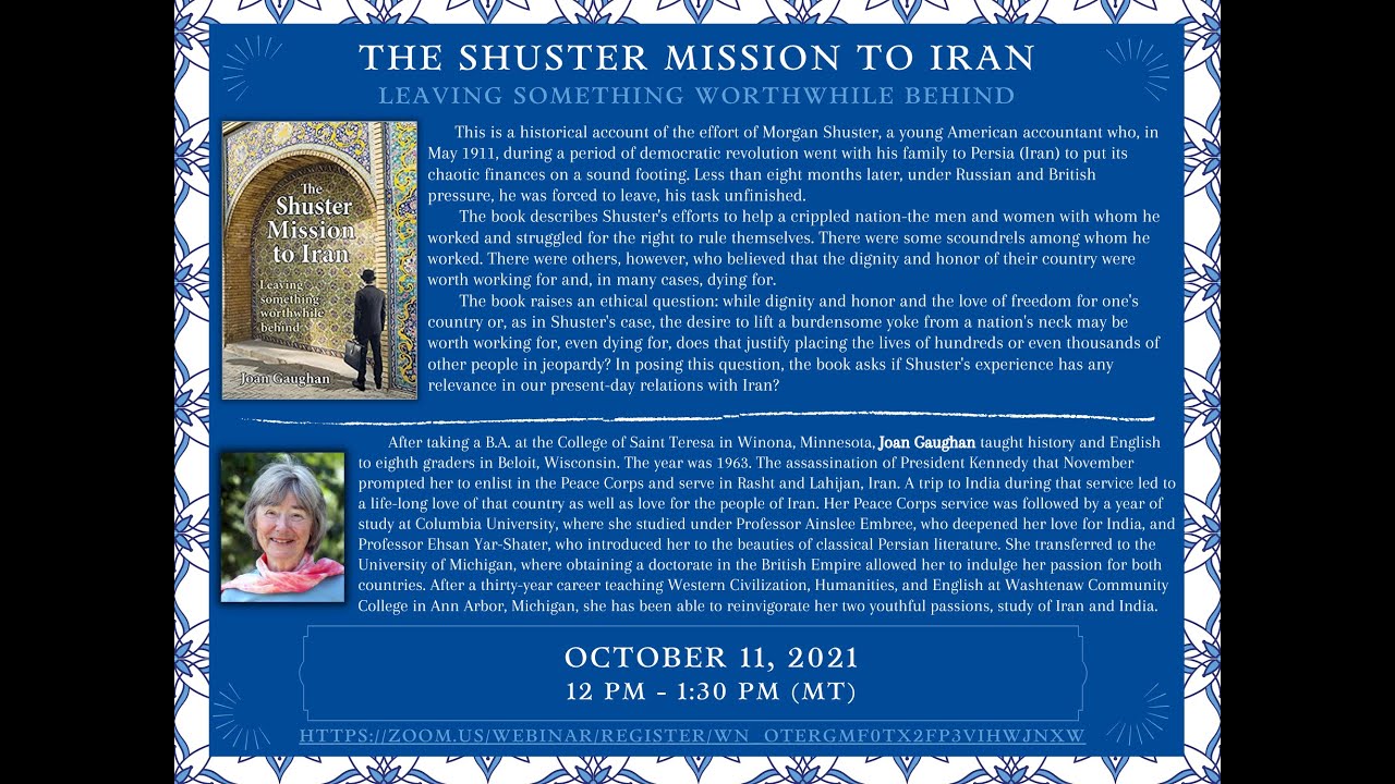 "The Shuster Mission to Iran: Leaving Something Worthwhile Behind" by ...