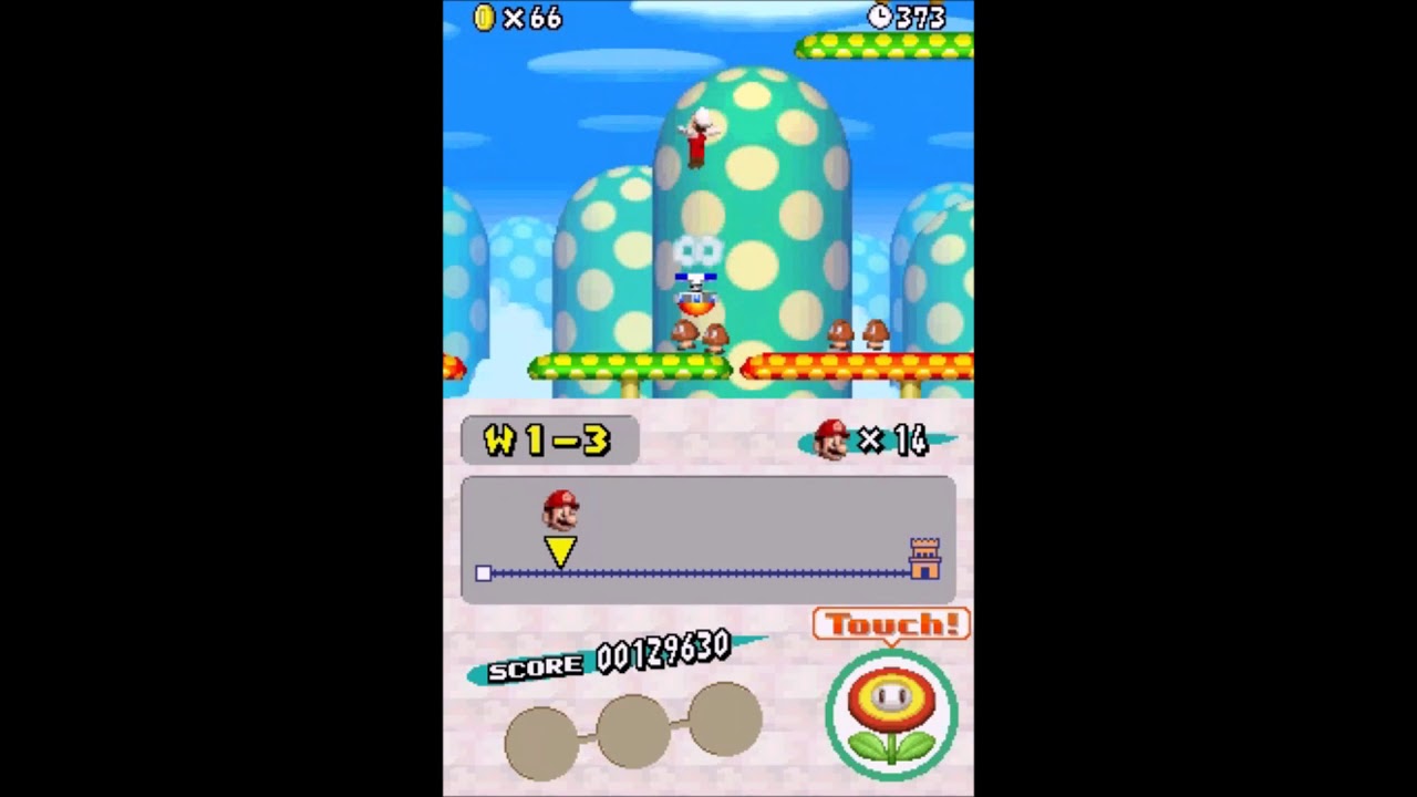 New Super Mario Bros. 100% Walkthrough Part 1 - YouTube