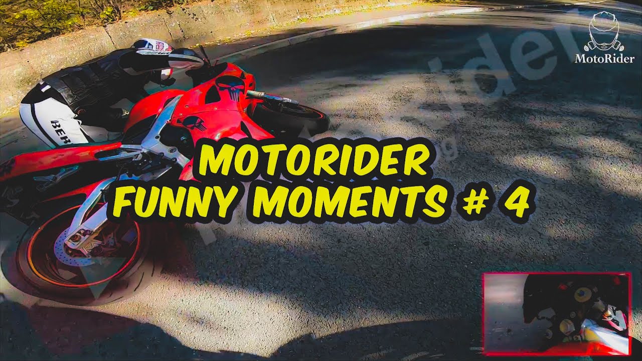 MotoRider Funny Moments # 4 | Motorcycle funny moments - YouTube