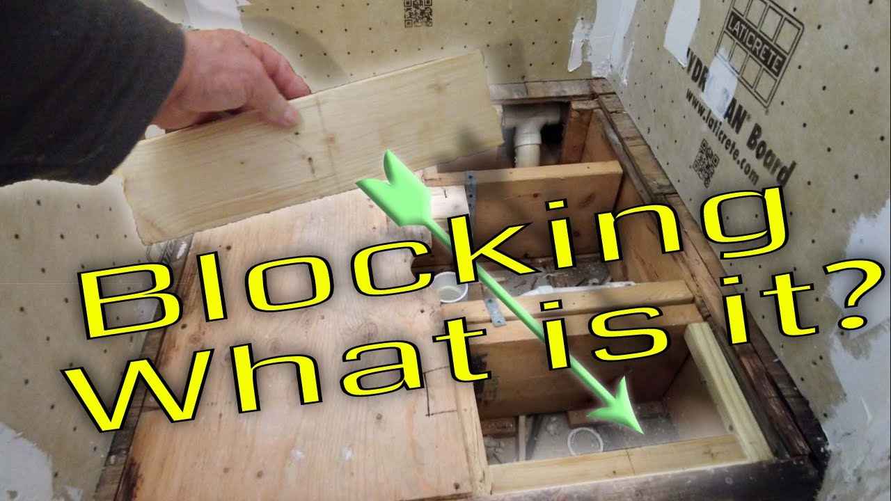 Add Blocking or your tile will crack. What is Blocking. - YouTube