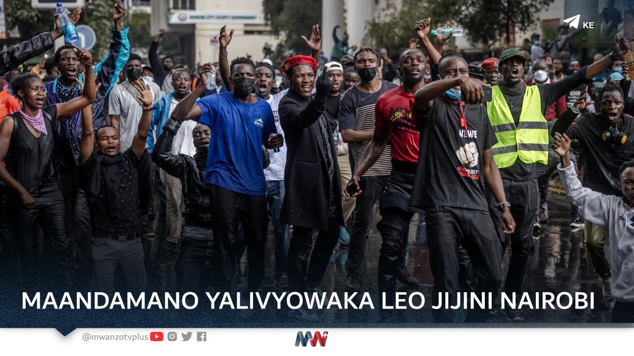 BALAA! MAANDAMANO YALIVYOWAKA LEO JIJINI NAIROBI - YouTube