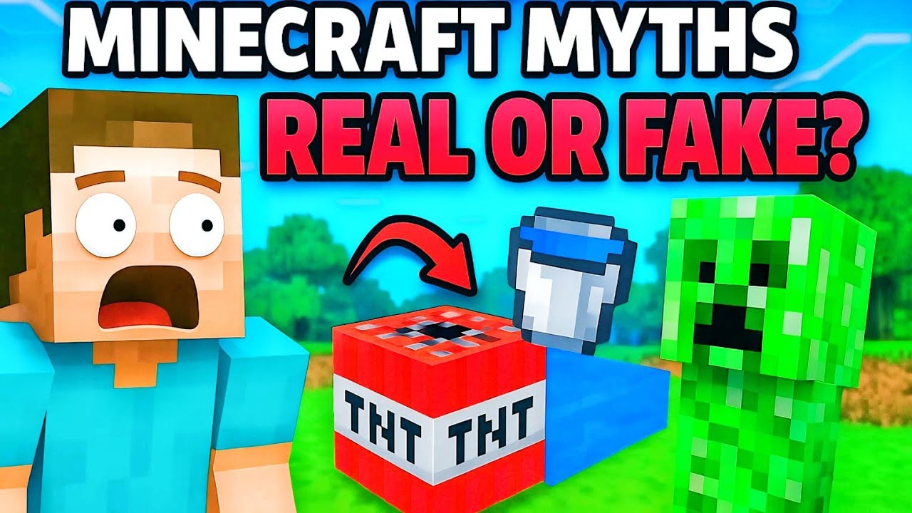 MINECRAFT MYTHS - क्या ये Minecraft Myths सच में काम करते हैं?” - YouTube