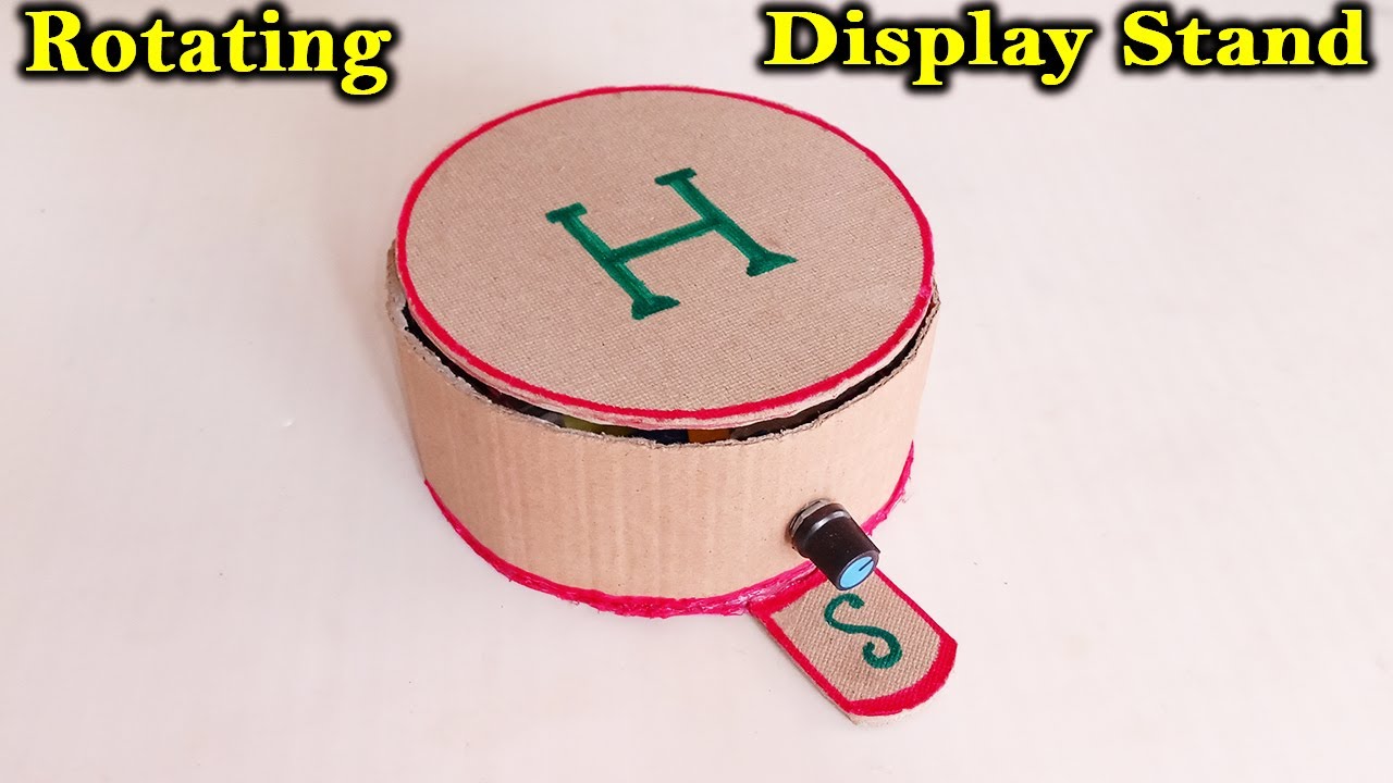 How To Make a Rotating Display Stand | 360° Rotating Display Stand ...
