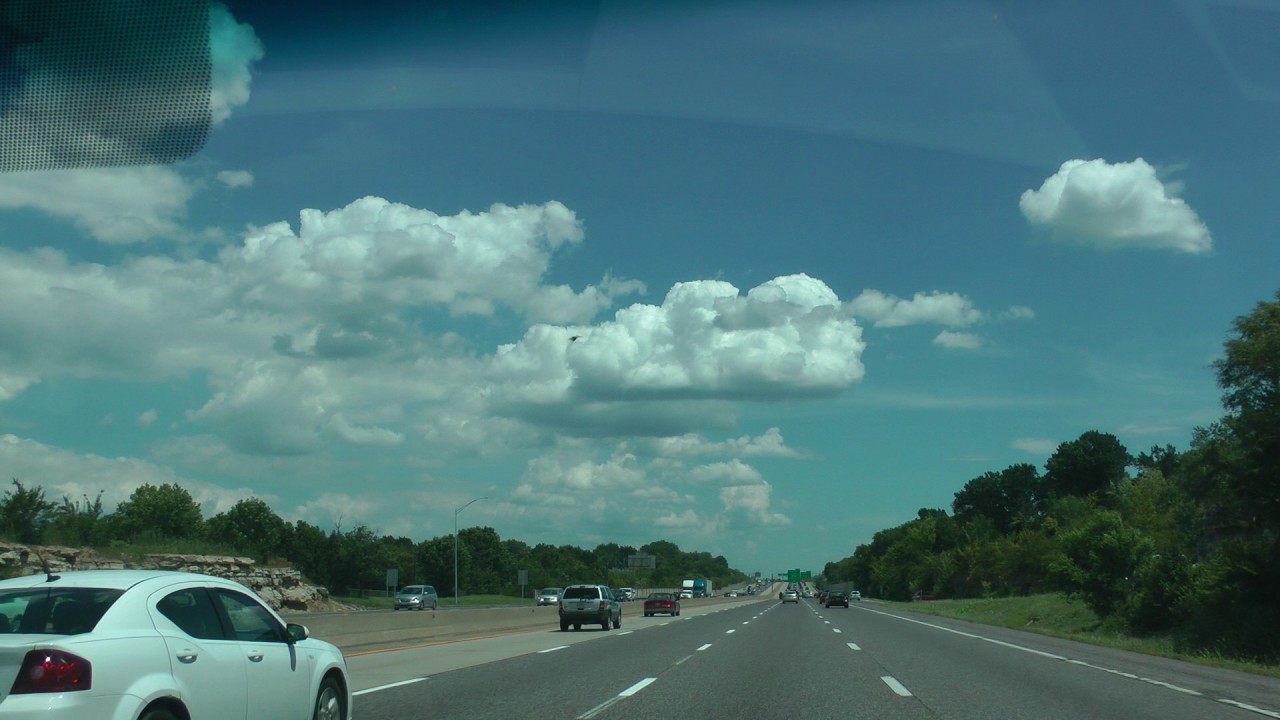 driver view I-270 and I-255 south in St. Louis from I-44 to Telegraph ...