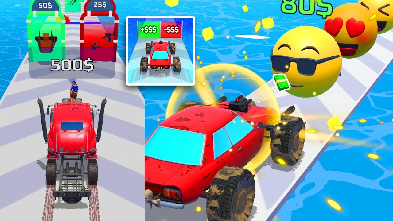 Car Evolution Run Race 3D All levels android,ios funny gameplay ...