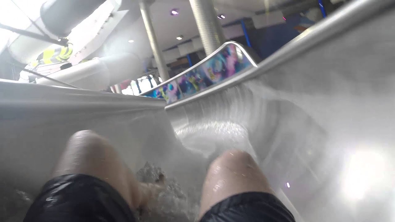Water slide paradise Galaxy Erding - Water slide Family Slide - YouTube