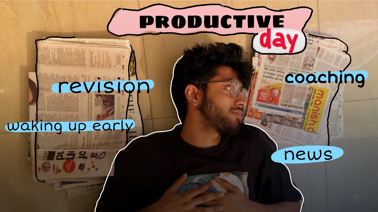 (Study vlog ) productive day in life of an INDIAN student / UPSC vlog ...