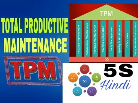 10) TOTAL PRODUCTIVE MAINTENANCE || TPM || 5S || HINDI - Industrial Engineering - YouTube