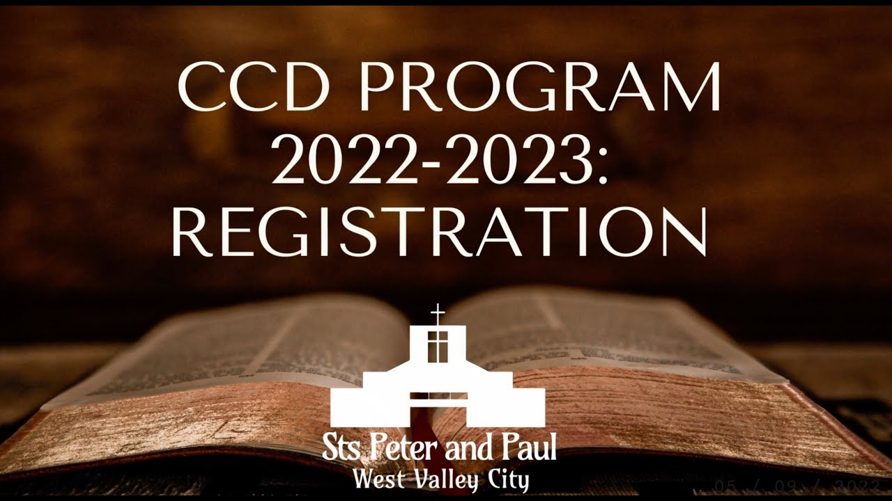 CCD PROGRAM REGISTRATION 2022-2023 - YouTube
