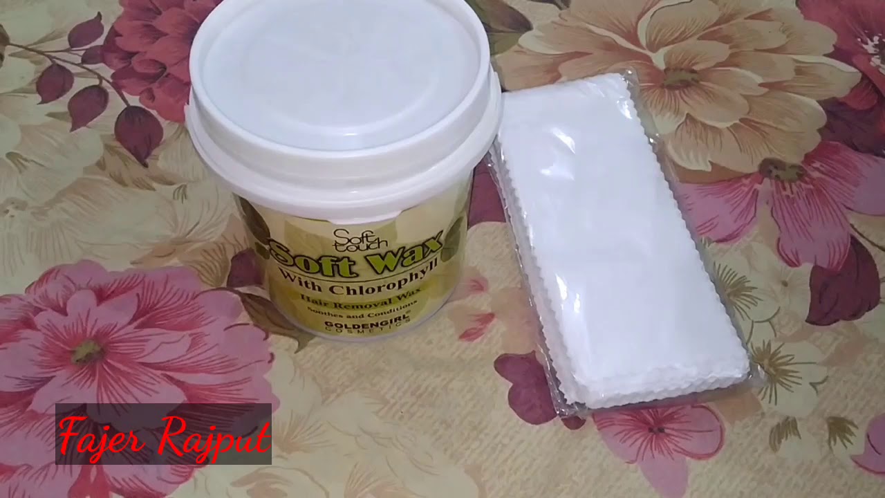 Body waxing At home || soft wax with chlorophyll golden girl || - YouTube