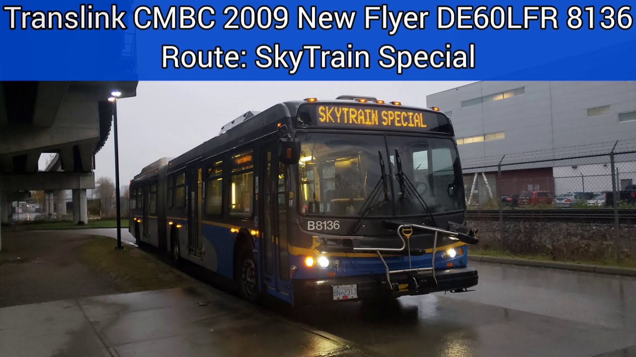 Translink CMBC 2009 New Flyer DE60LFR 8136 - YouTube