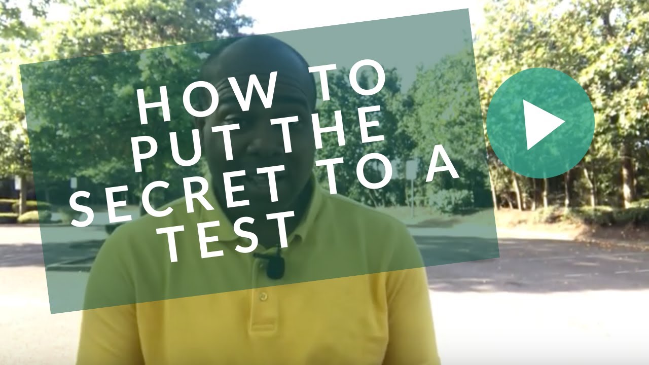 How to put the secret to a test in your life - YouTube
