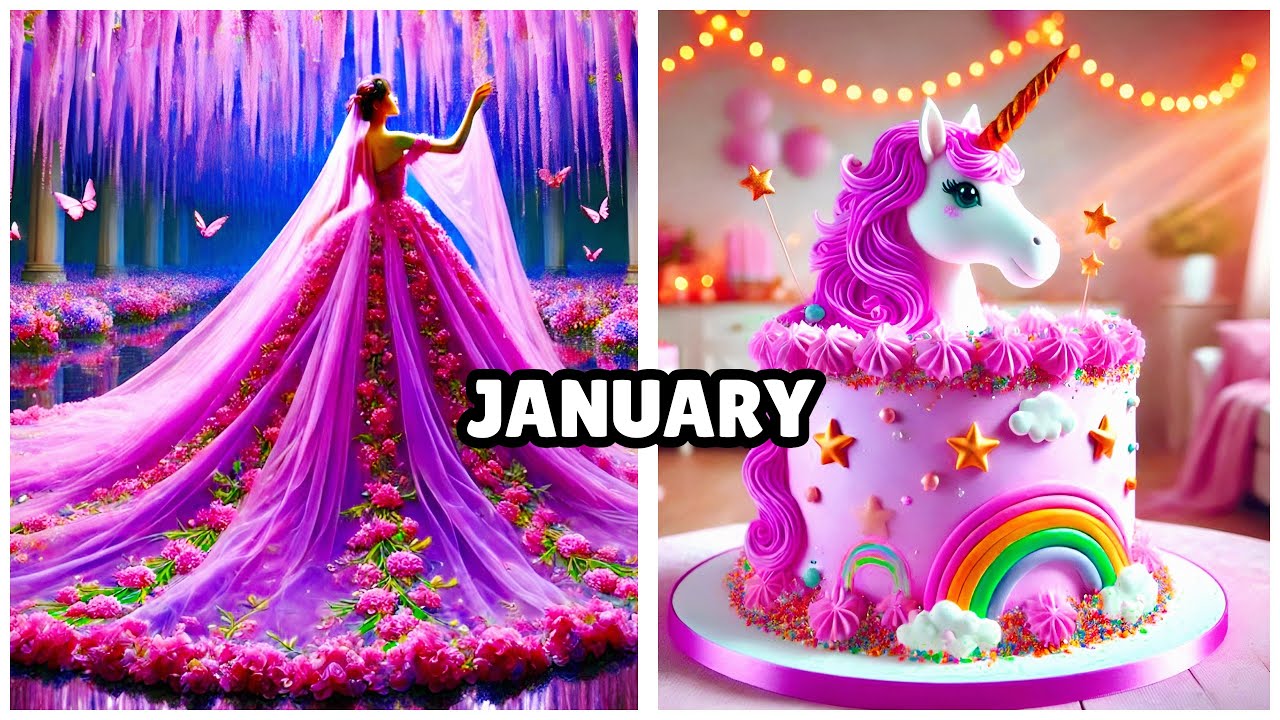 🎉Choose Your Birthday Month And Get Your Beautiful Dress And Delicious ...