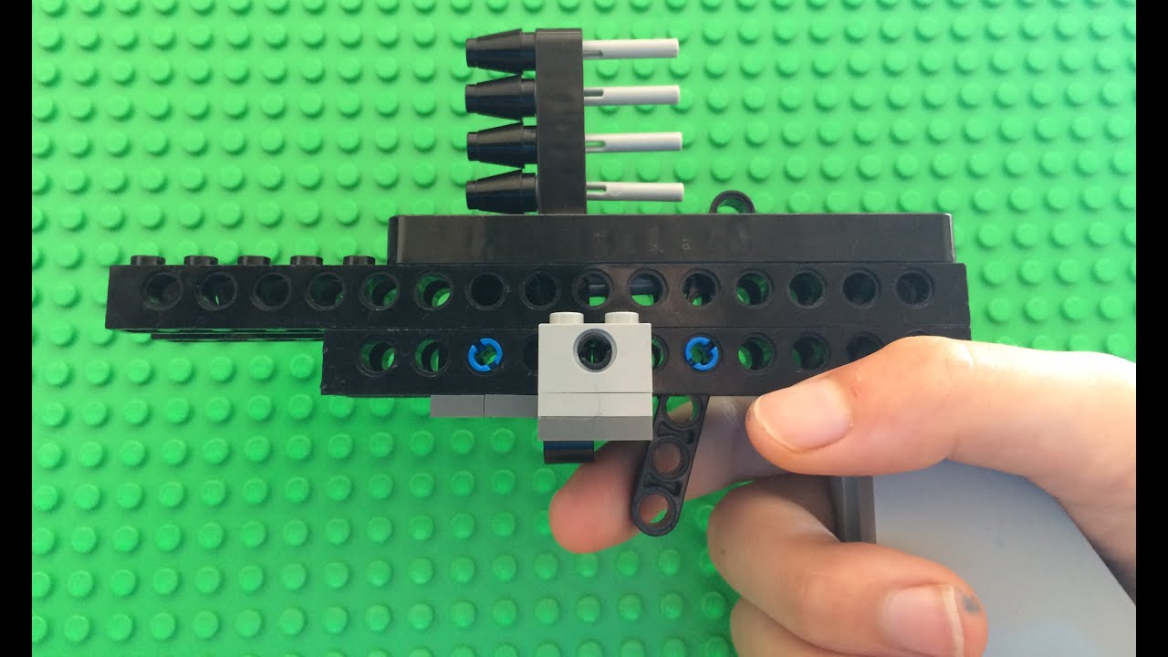 How to make a Lego semi automatic gun! - YouTube