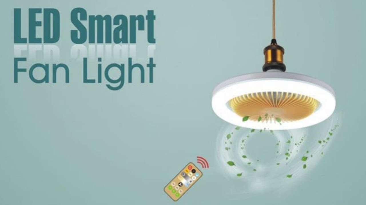LED Smart Fan Light Bulb Great For Summer By SUCCEASY - YouTube