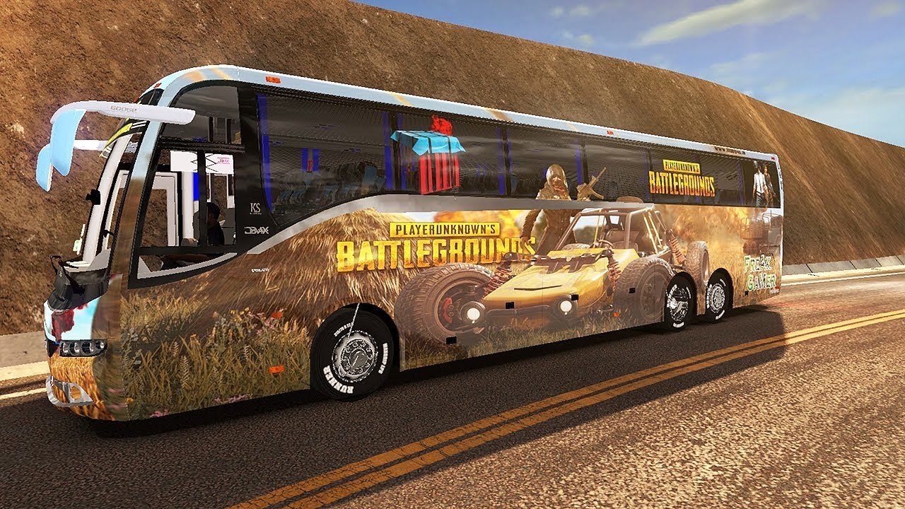 PUBG Player Bus Driving in Miramar | Desert Driving | Euro Truck ...