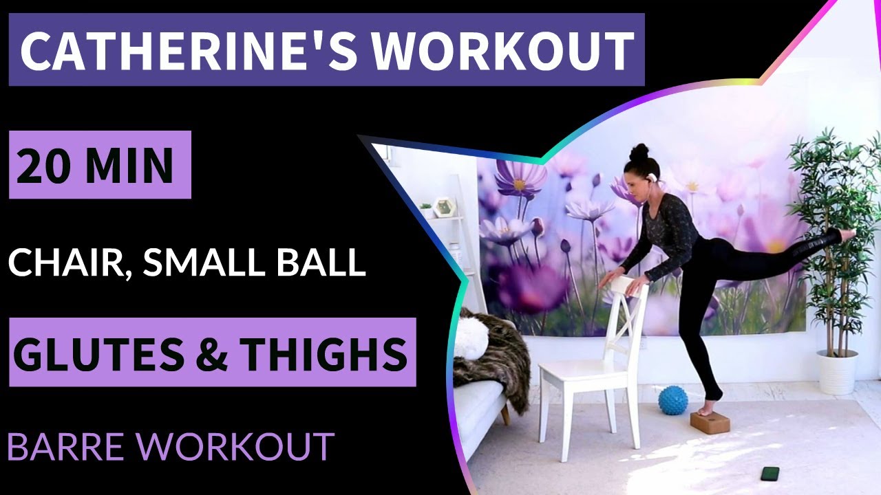 CATHERINE'S WORKOUT // 20 MIN LEG WORKOUT AT HOME WITH CHAIR // GLUTES ...